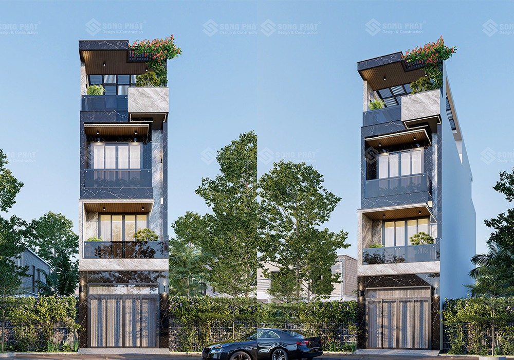 Thiết kế nhà phố 4x20m có garage tiện ích vượt trội cho gia đình - Xây ...